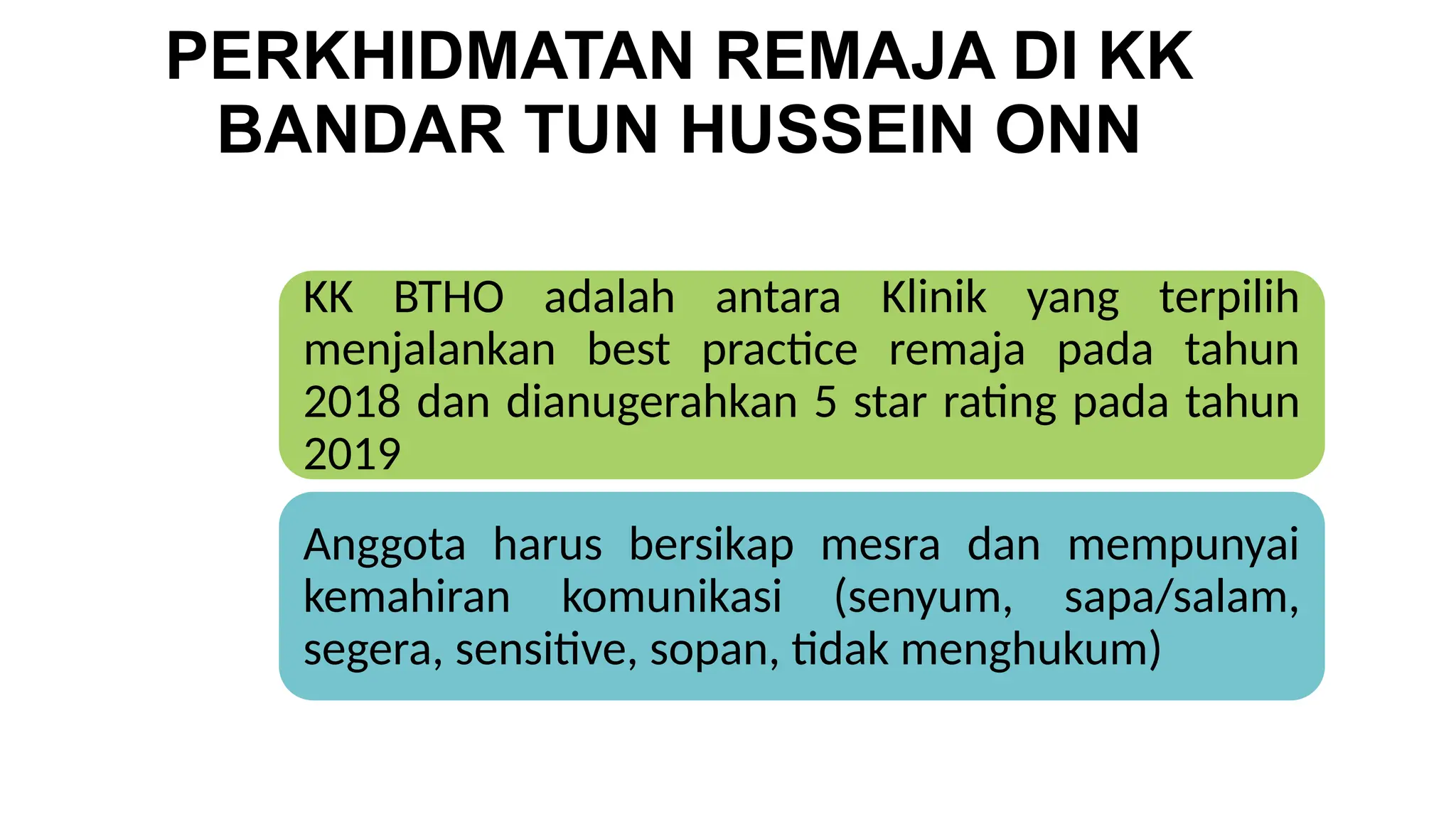 PERKHIDMATAN KLINIK MESRA REMAJA KKBTHO.pptx
