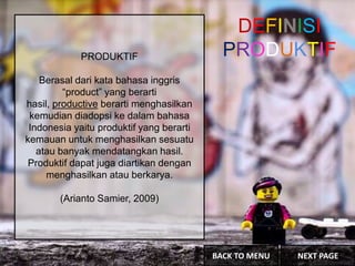 Remaja sehat dan produktif | PPTX