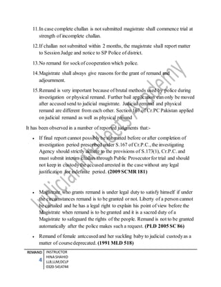 #Remand and its kinds | DOCX