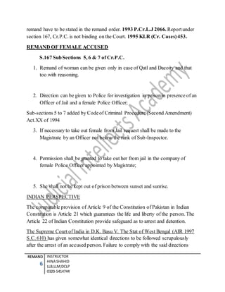 #Remand and its kinds | DOCX