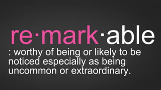 Remarkable | PPT