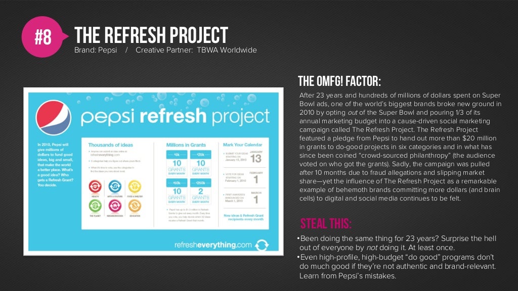 #8 The REFRESH project Brand: