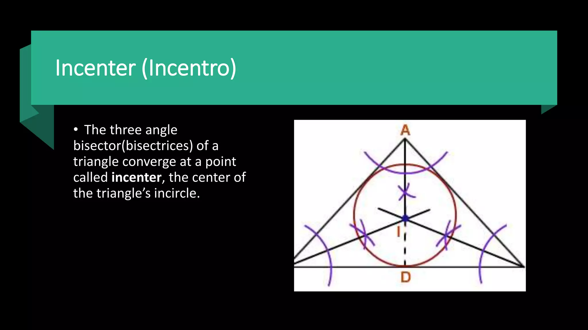 Remarkable points and straight lines in a triangle | PPTX