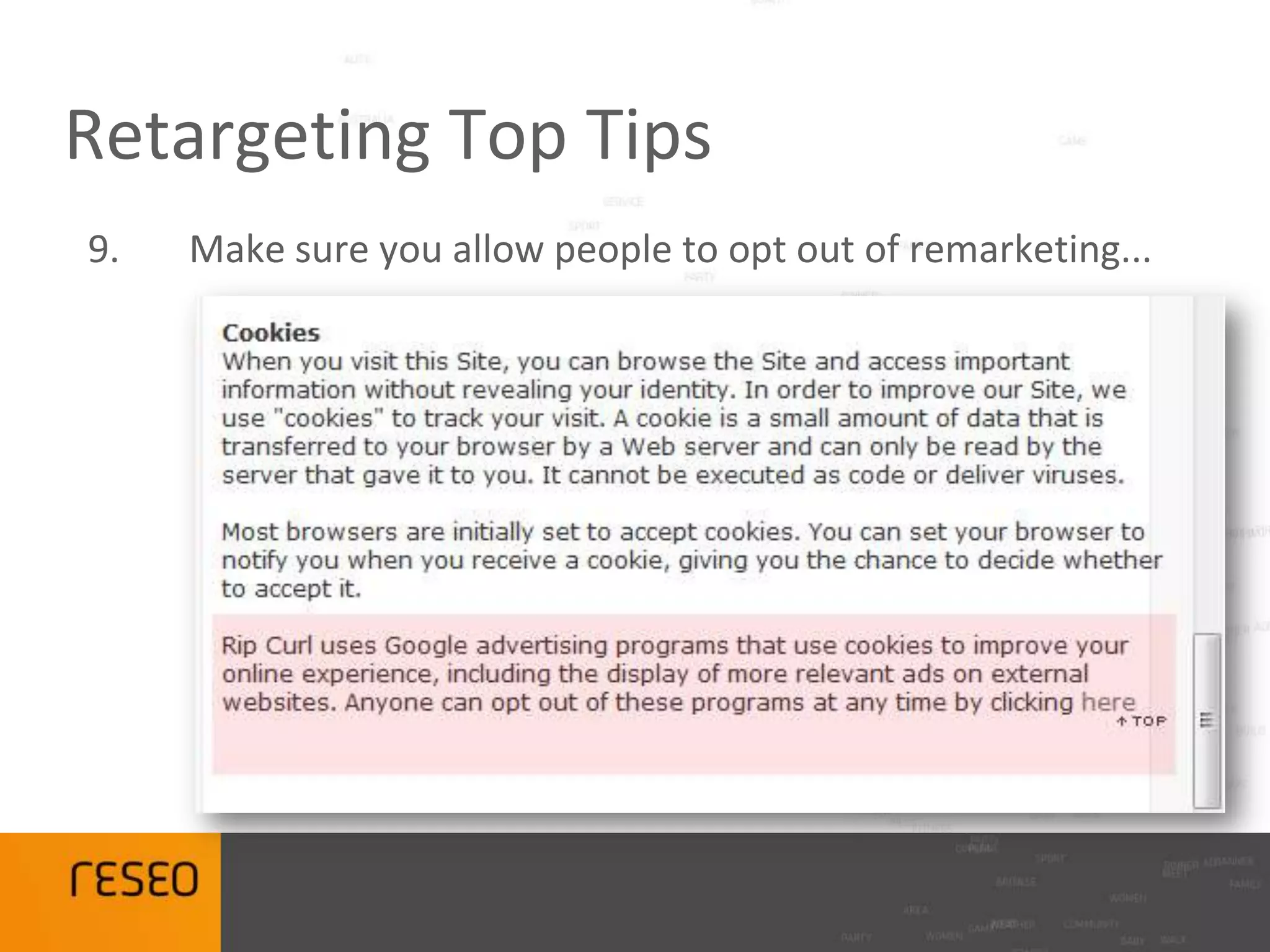Some Advanced Remarketing Ideas | PPT