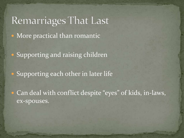 HHS 4M1 - Remarriage and Stepfamilies | PPT