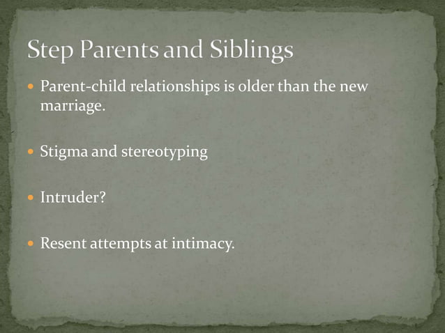 HHS 4M1 - Remarriage and Stepfamilies | PPT