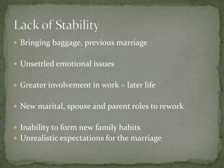 HHS 4M1 - Remarriage and Stepfamilies | PPT