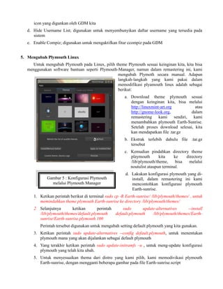 Remastering linux mint 10 julia menjadi linux manux NPe | PDF