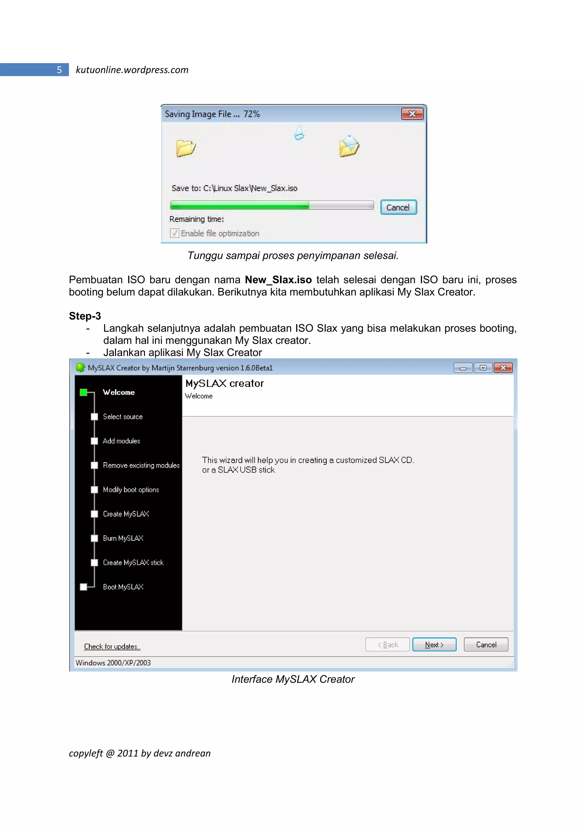 Remastering linux slax | PDF