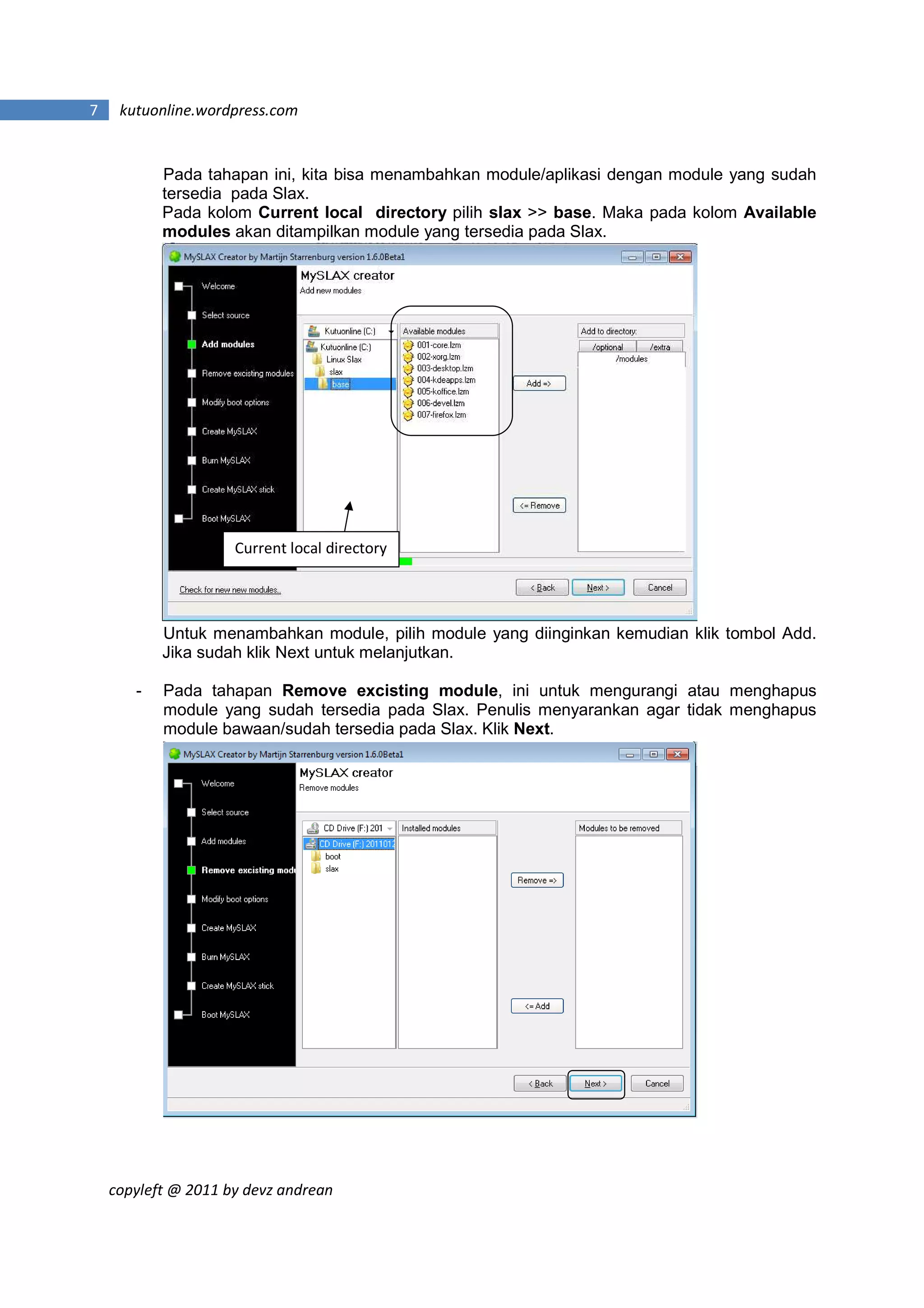 Remastering linux slax | PDF