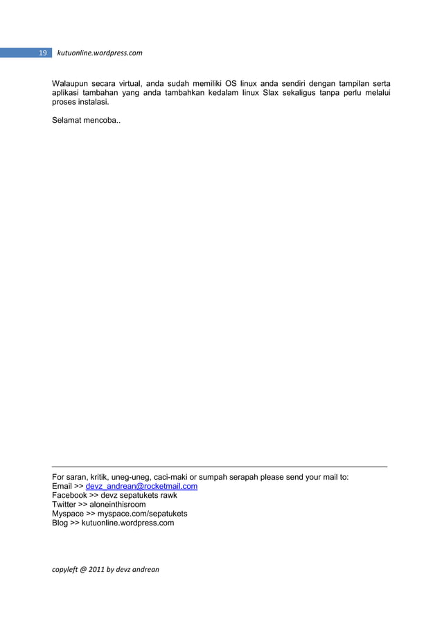 Remastering linux slax | PDF