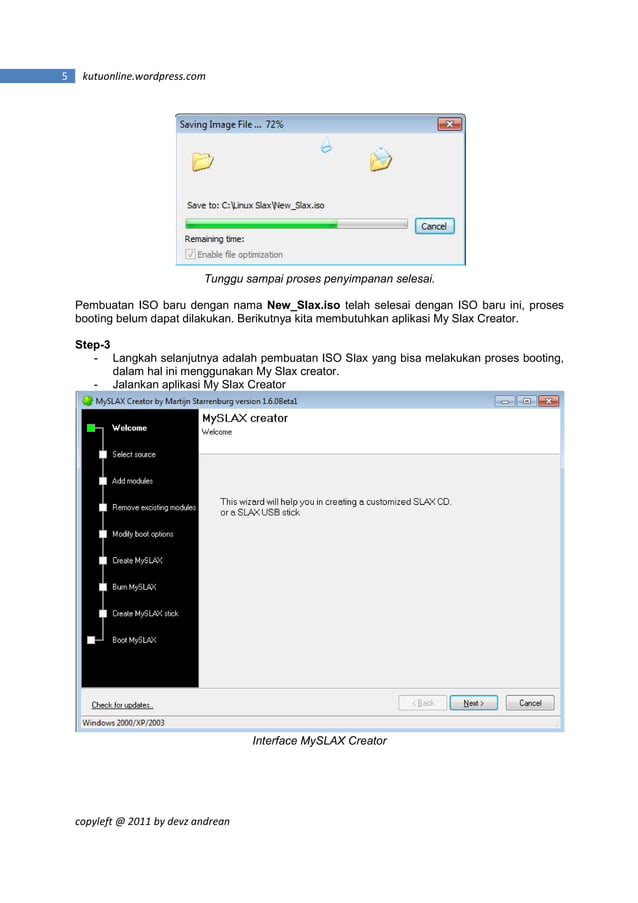 Remastering linux slax | PDF