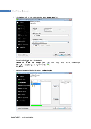 Remastering linux slax | PDF