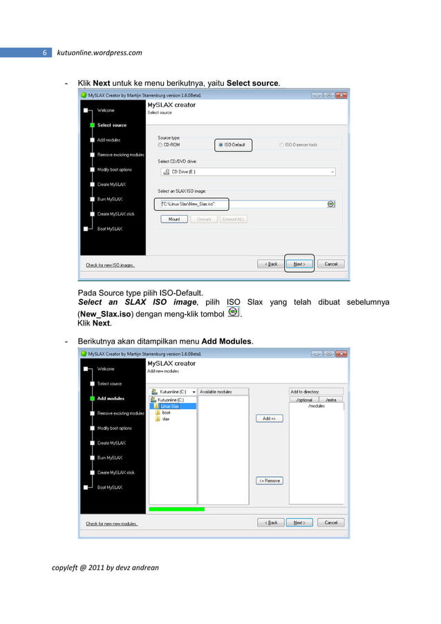 Remastering linux slax | PDF