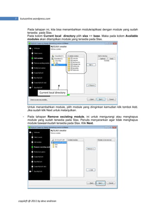 Remastering linux slax | PDF