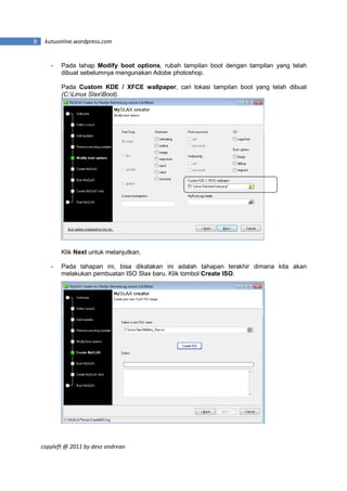 Remastering linux slax | PDF