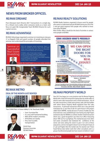 RE/MAX Gujarat Newsletter January 2015 | PDF