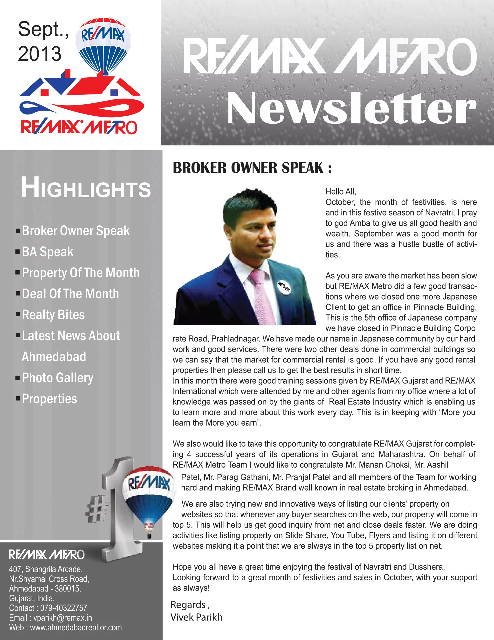 Remax metro september newsletter | PDF