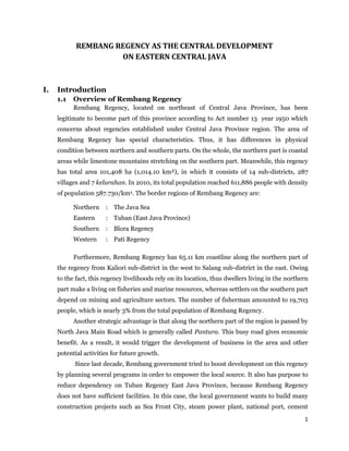 Rembang (assignment in MPWK) | PDF | Developmental Sites | Real Estate