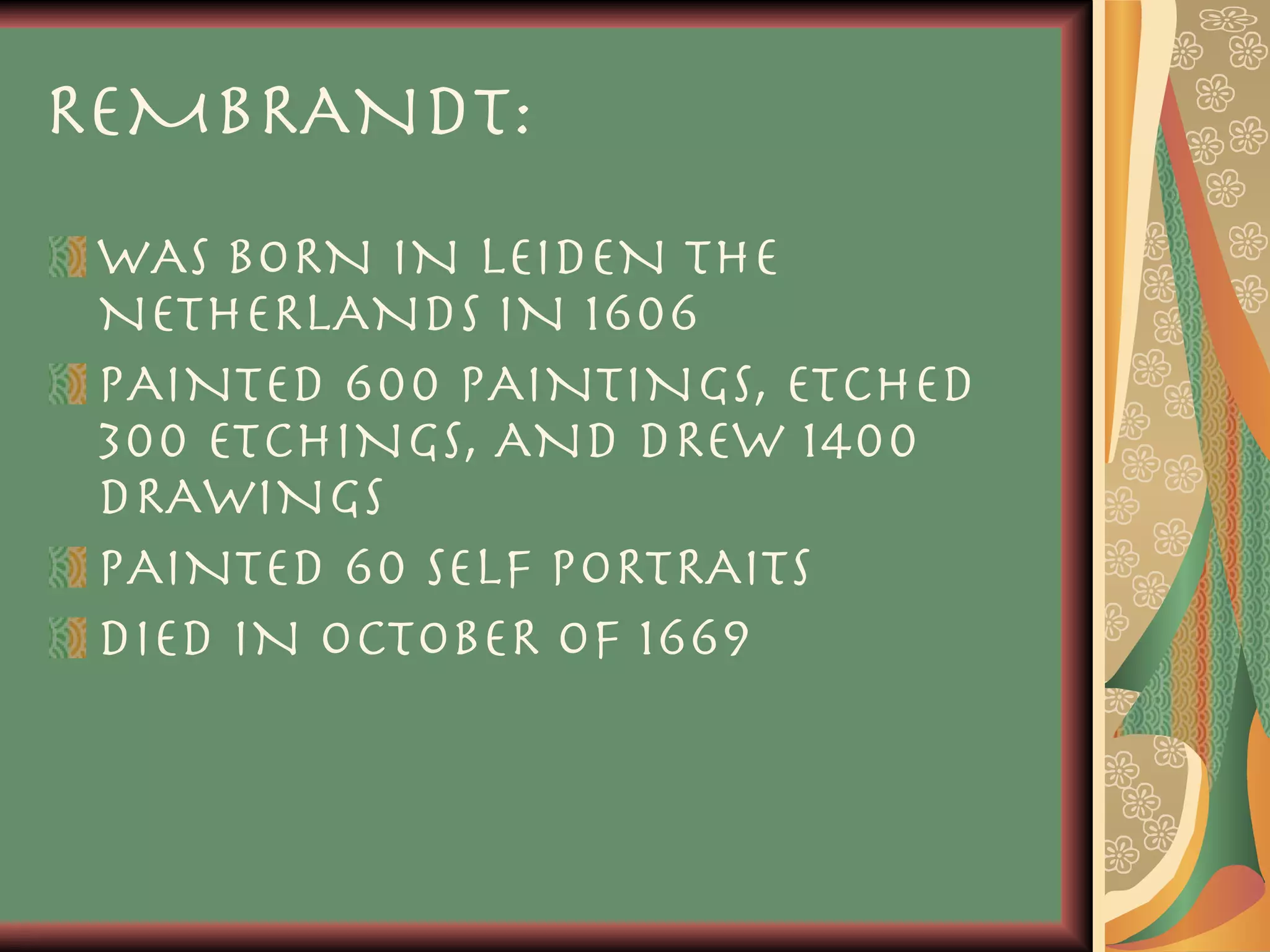 Rembrandt Van Rijn | PPS