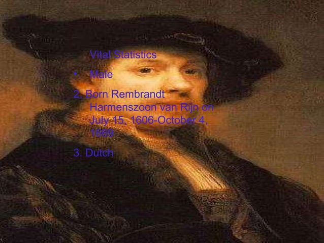 Rembrandt presentation final | PPT