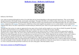 Rembrandt Self Portrait Analysis | PDF