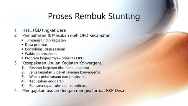 REMBUG STUNTING Konvergensi pencegahan stunting | PPTX