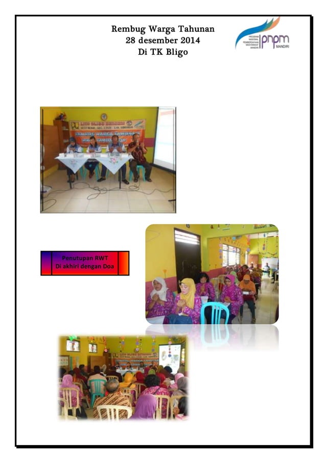 Rembug warga tahunan foto | DOCX