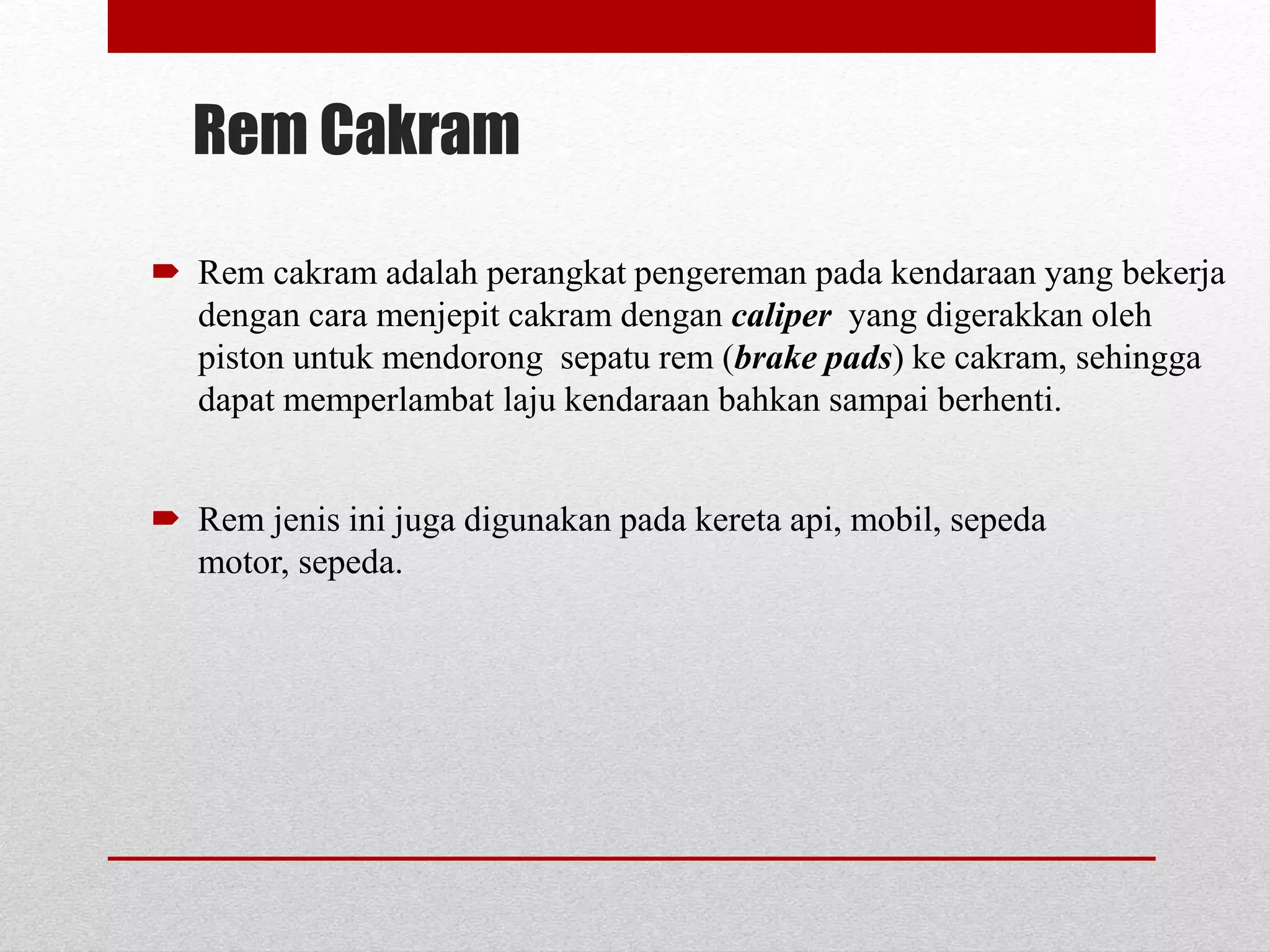 Rem cakram | PPTX