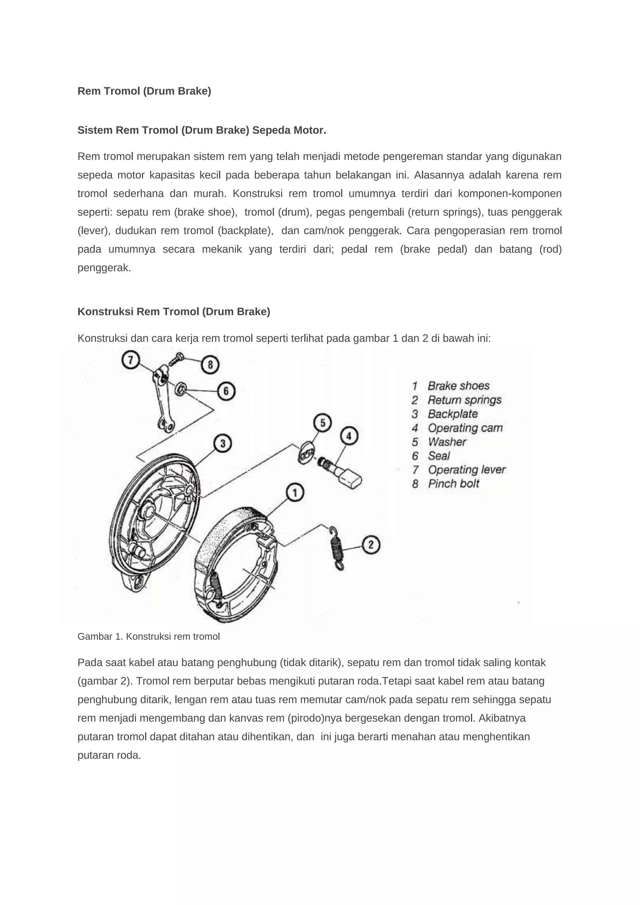 Rem drum (rem teromol) | PDF