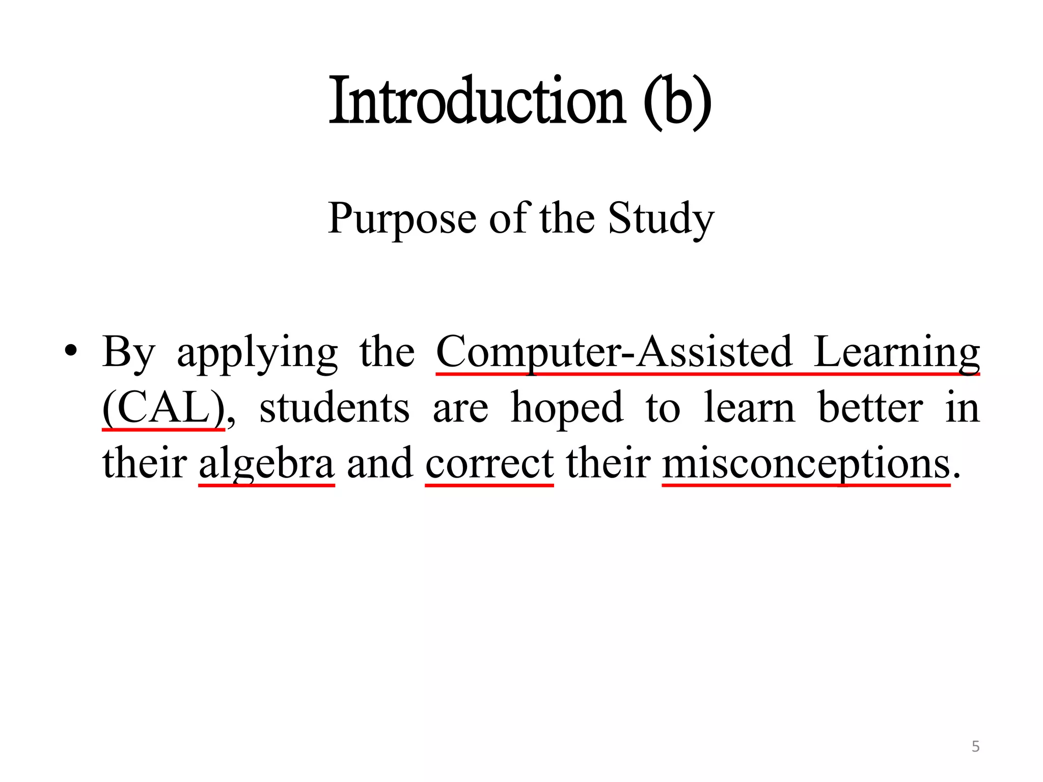 Remedial classroom teaching and computer assisted learning with science ...