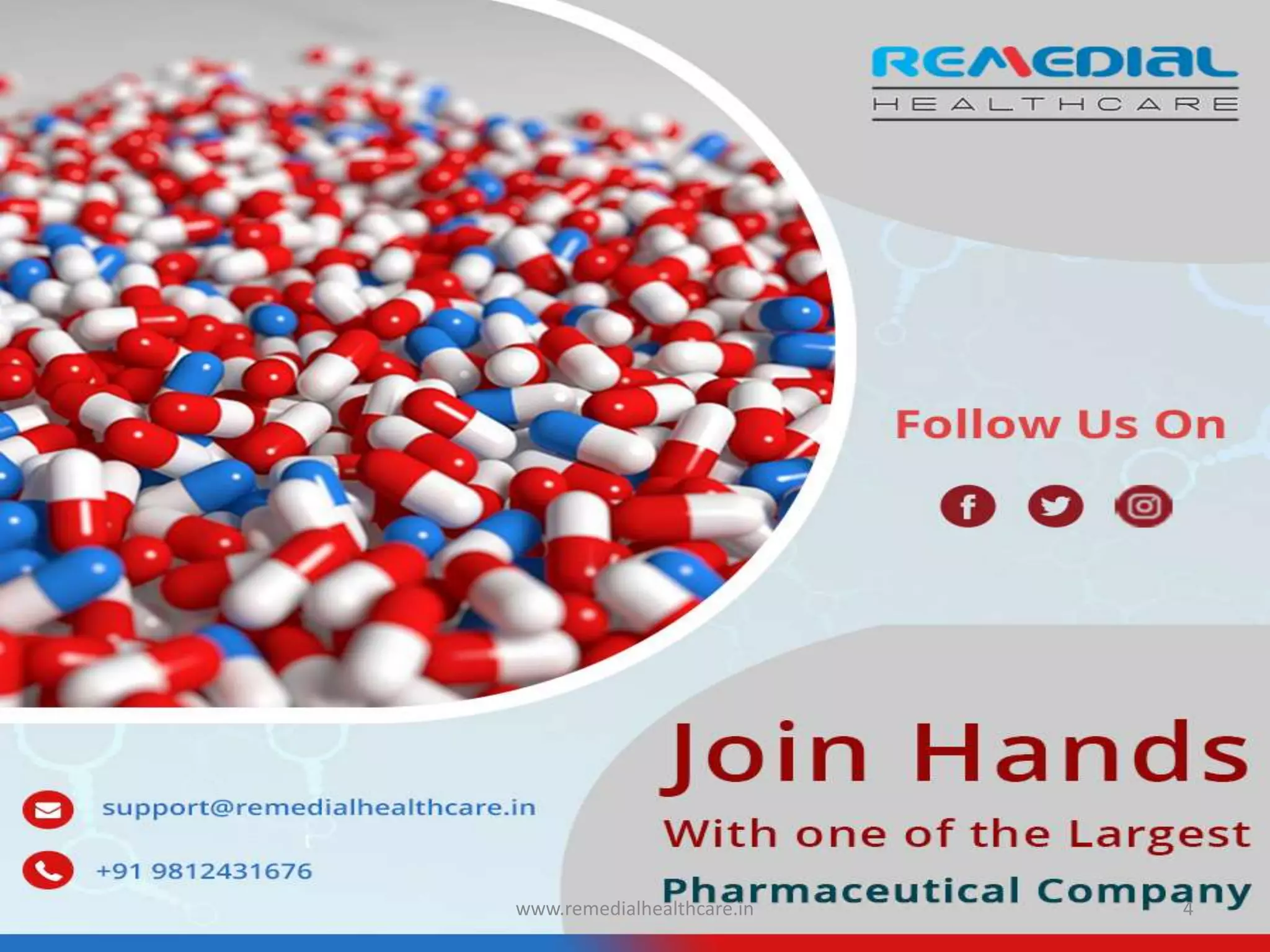 Remedial healthcare pcd pharma franchise ppt | PPT