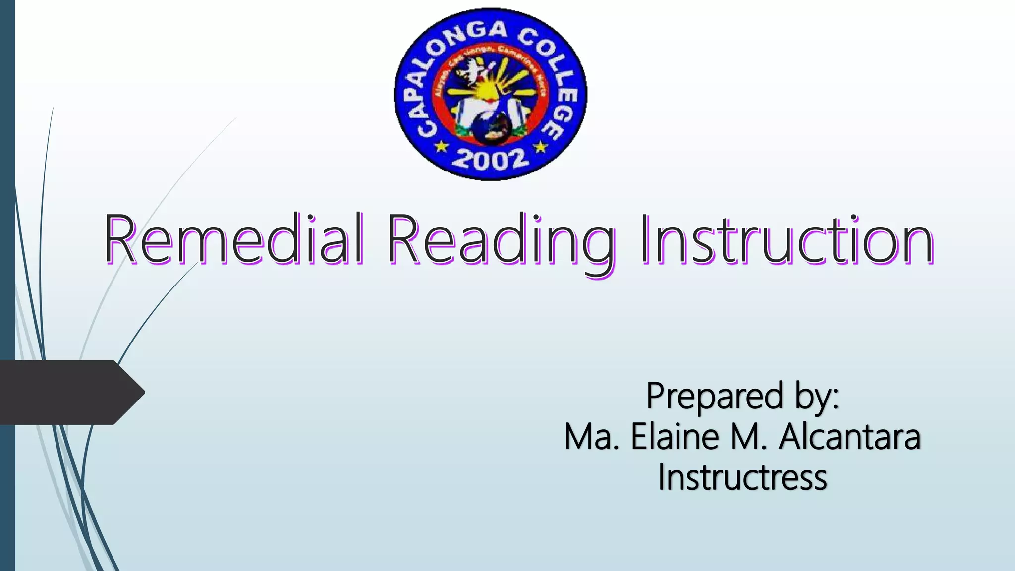 Remedial reading | PPTX