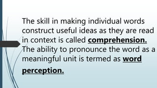 Remedial reading | PPTX