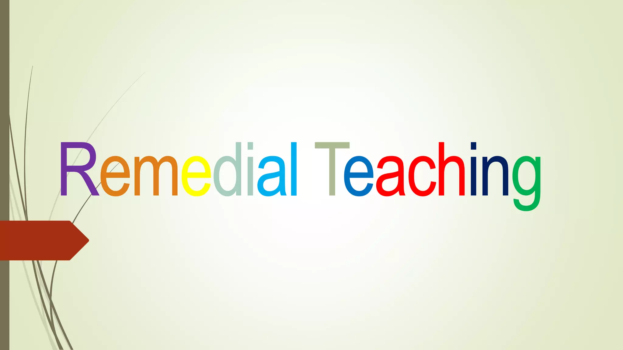 Remedial Teaching | PPTX