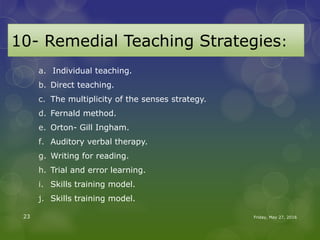 Remedial teaching strategies | PPTX