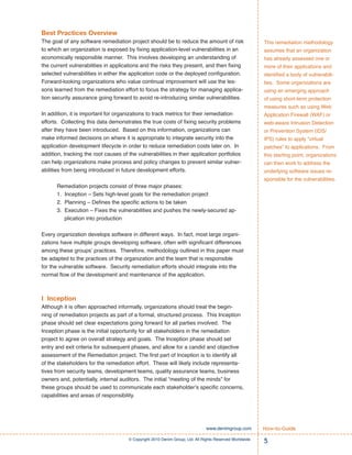 How-To-Guide for Software Security Vulnerability Remediation | PDF