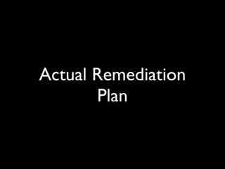 Remediation plan | PPT