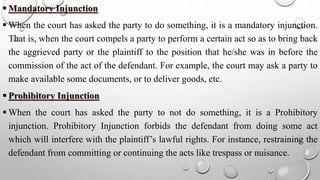 Remedies under law of torts | PPTX