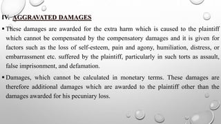 Remedies under law of torts | PPTX