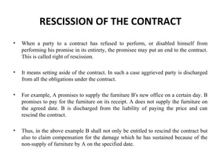 Remedies for breach of contract | PPT