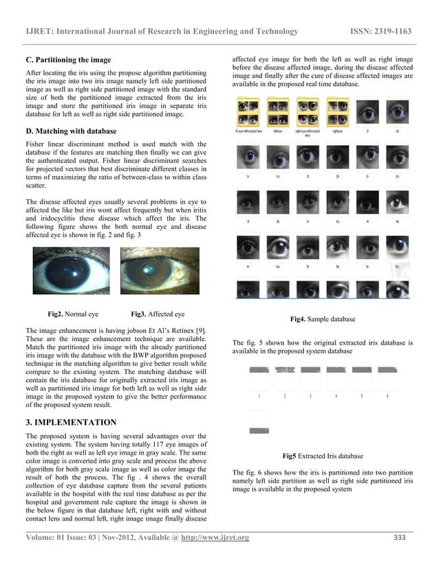 Remedy for disease affected iris in iris recognition | PDF