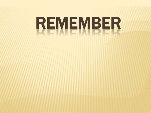 Remember | PPTX