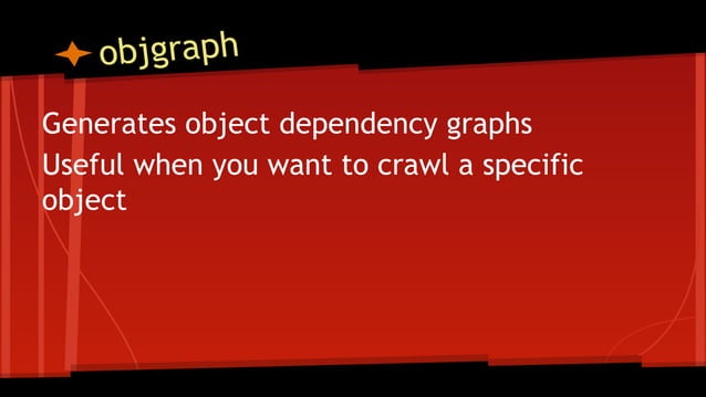Remember Python - Memory Profiling in Python | PPT