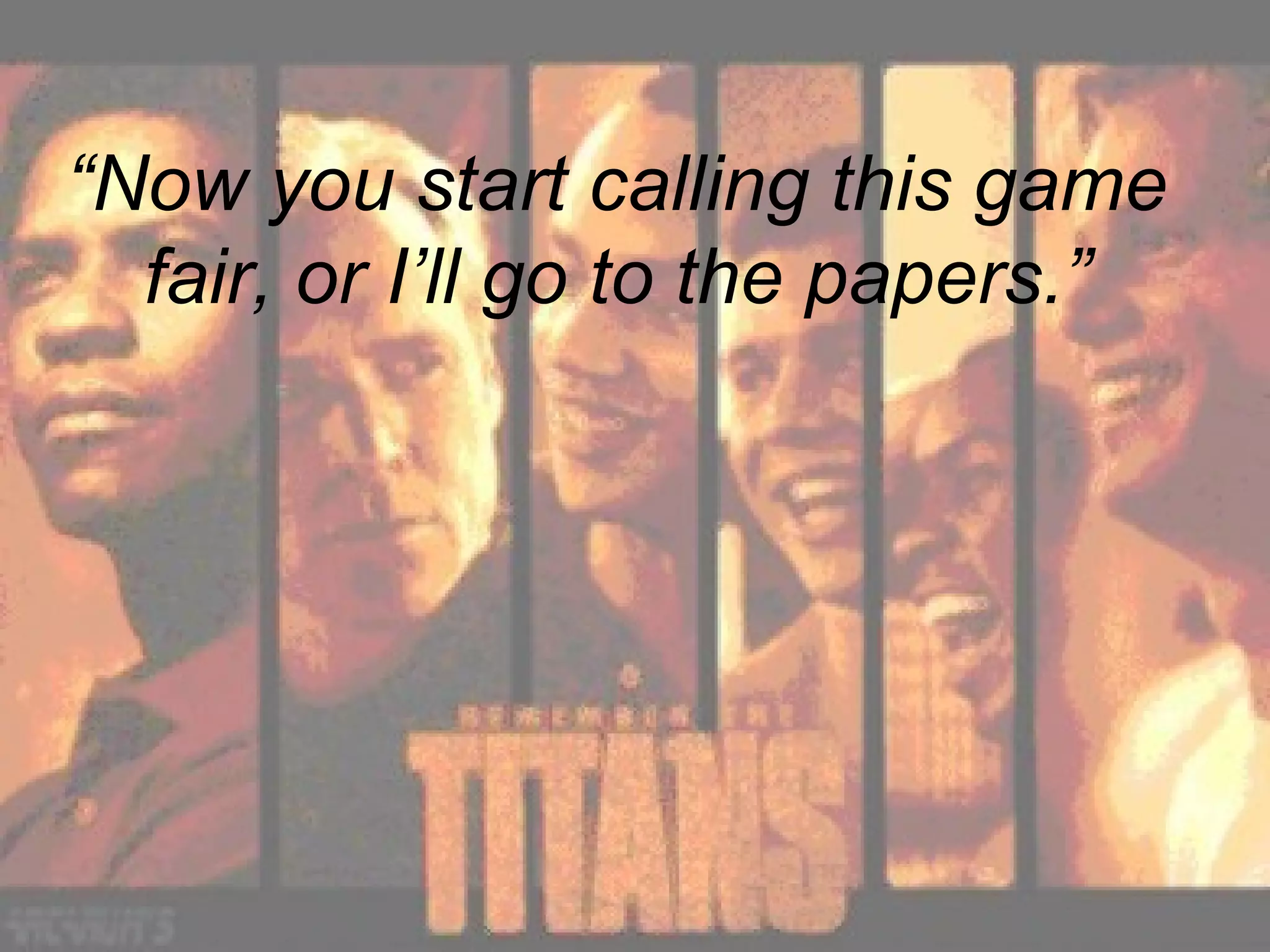 Remember The Titans | PPT