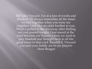 Remembering Jake Vinyard | PPTX