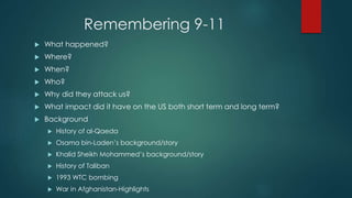 Remembering 9 11 | PPTX