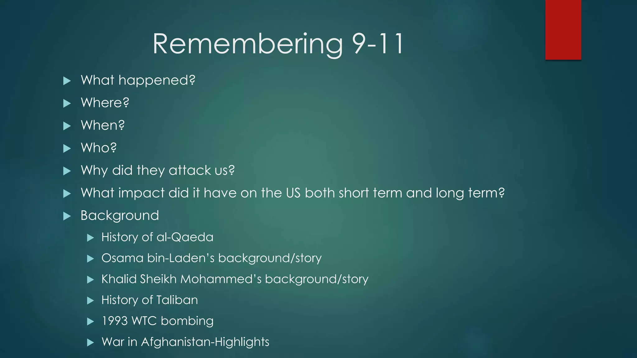 Remembering 9 11 | PPTX