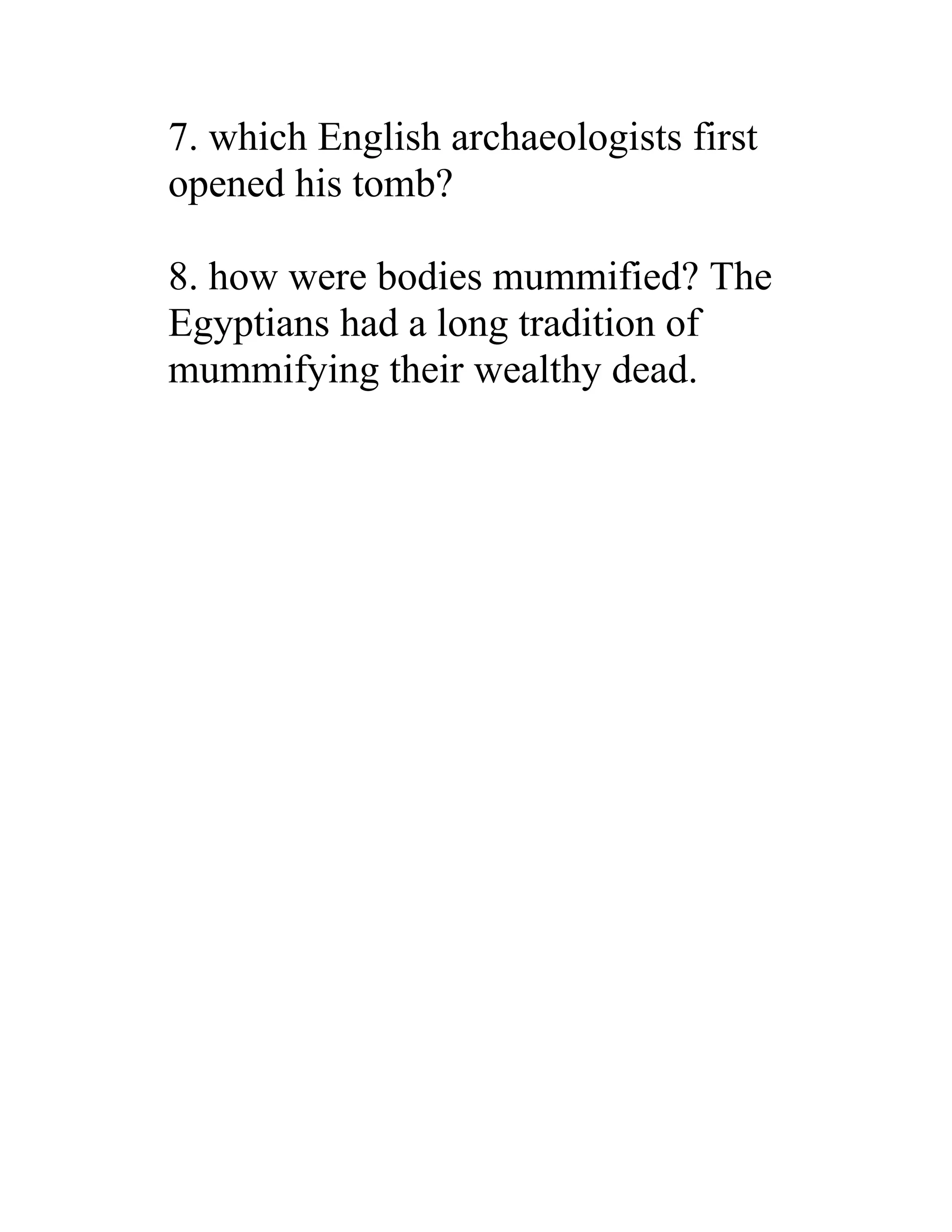 Ancient Egypt Facts | PDF