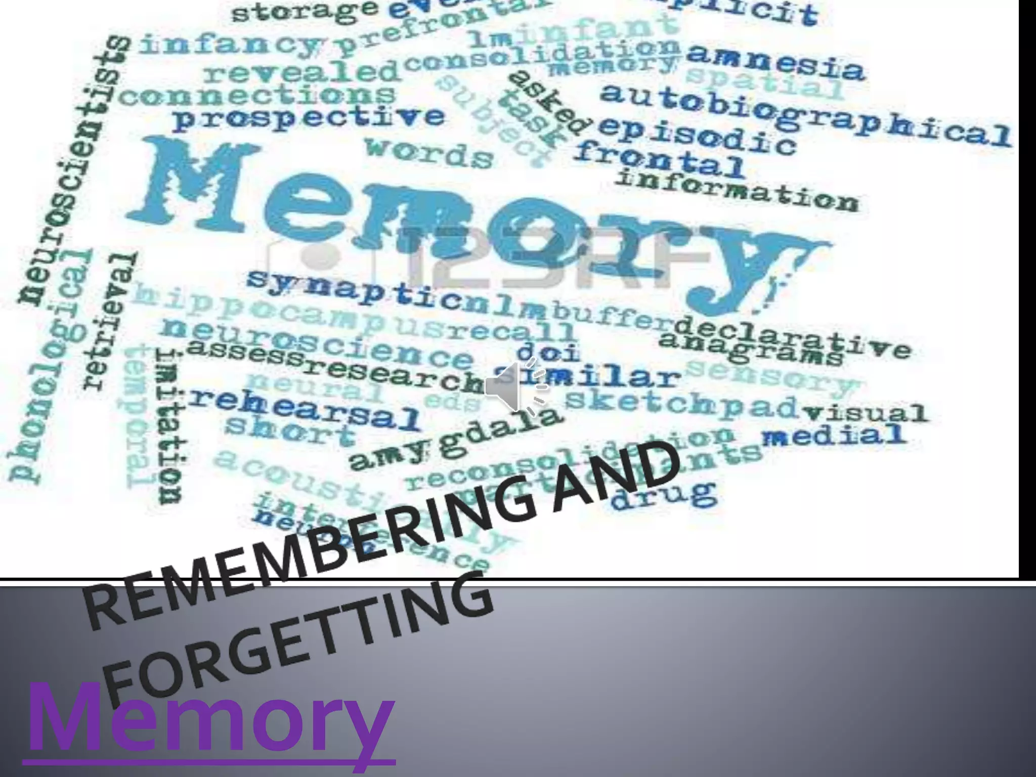 Remembering and forgetting | PPT
